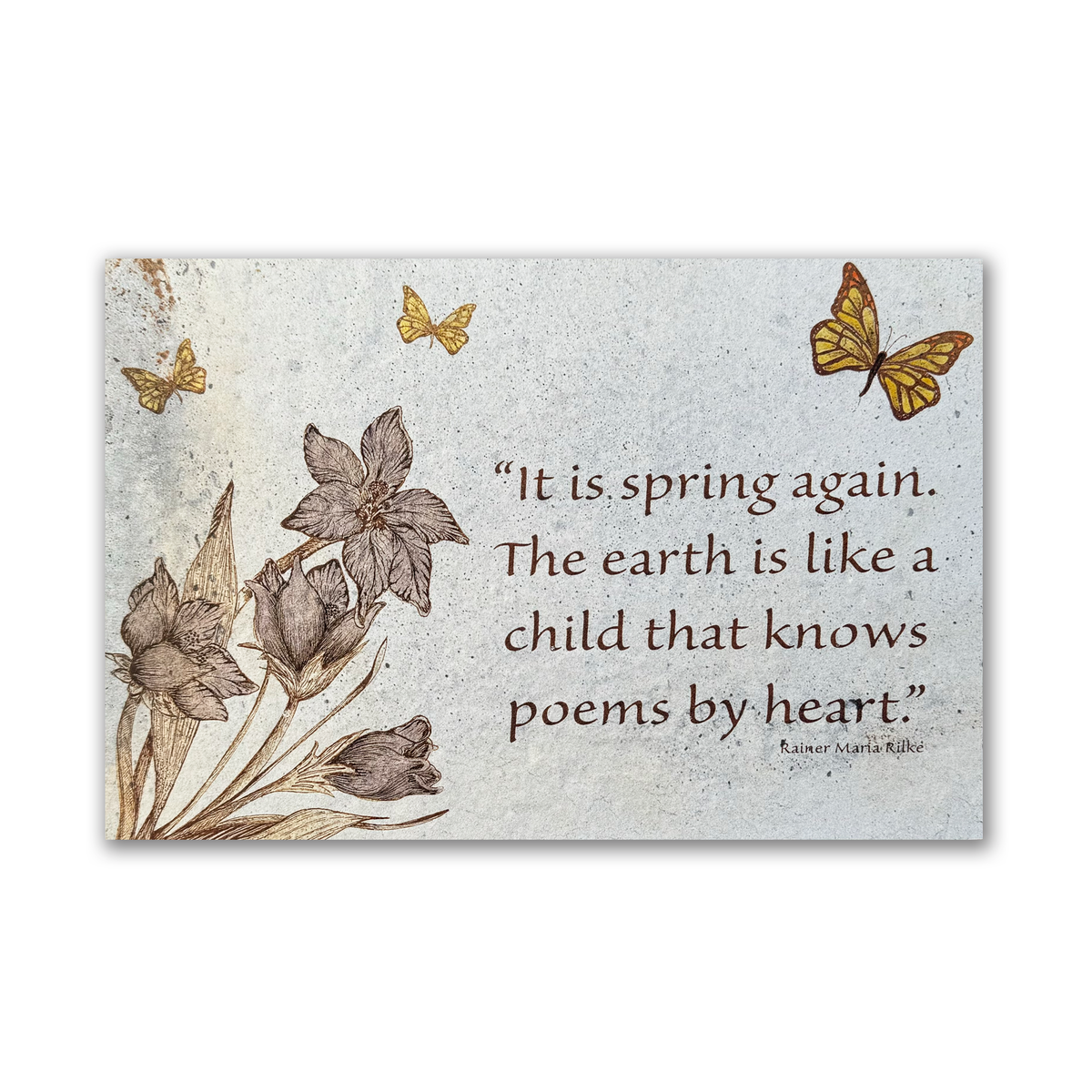 Crocus | Wall Mount Art Tile | Quote — Art of the Tile