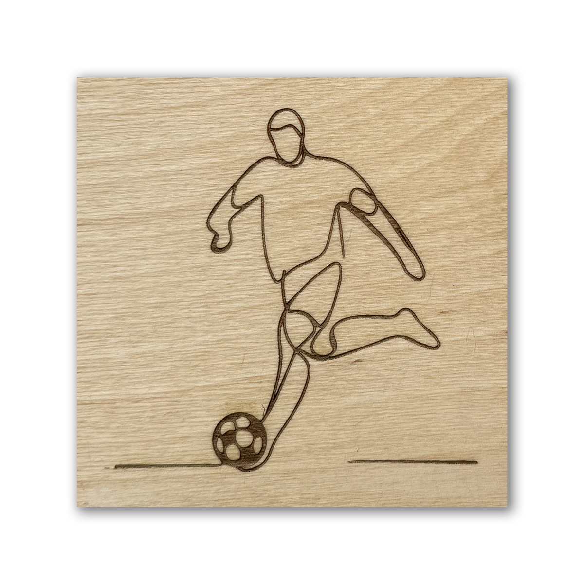 Soccer Player | Line Art Tile — Art of the Tile
